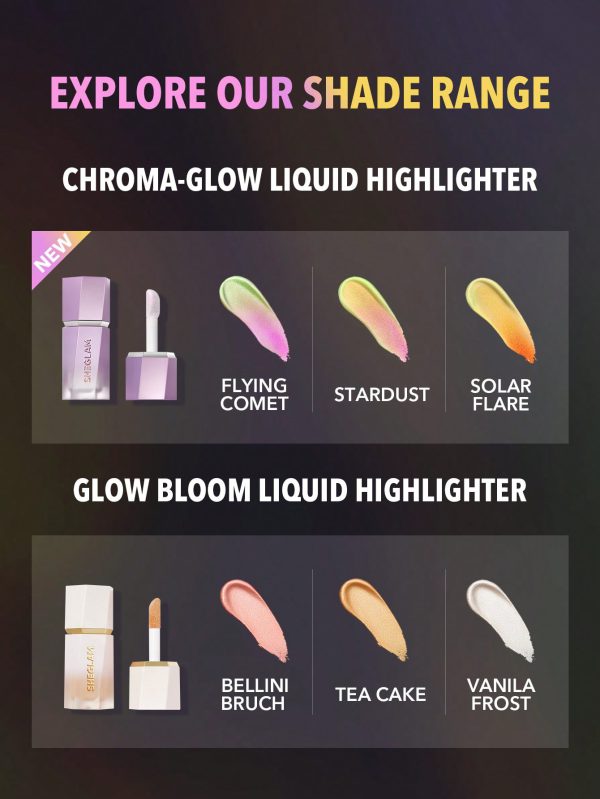 هایلایتر مایع کروم شیگلم مدل Chroma-Glow Bloom Liquid Highlighter - فروشگاه شیگلم‌شاپ